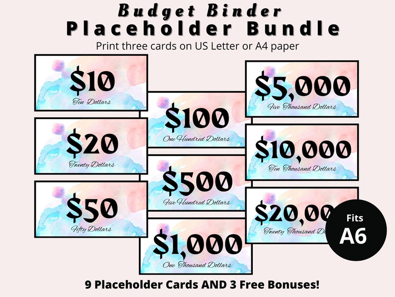 Savings Challenge Bundle Printable A6 savings Challenge A6 - Etsy