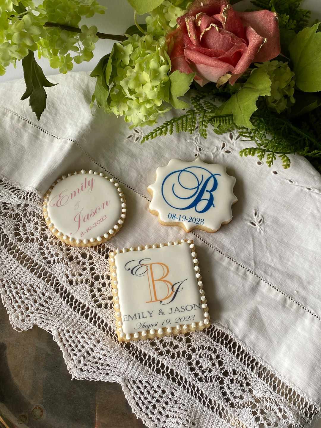 Custom Wedding Cookies - Etsy