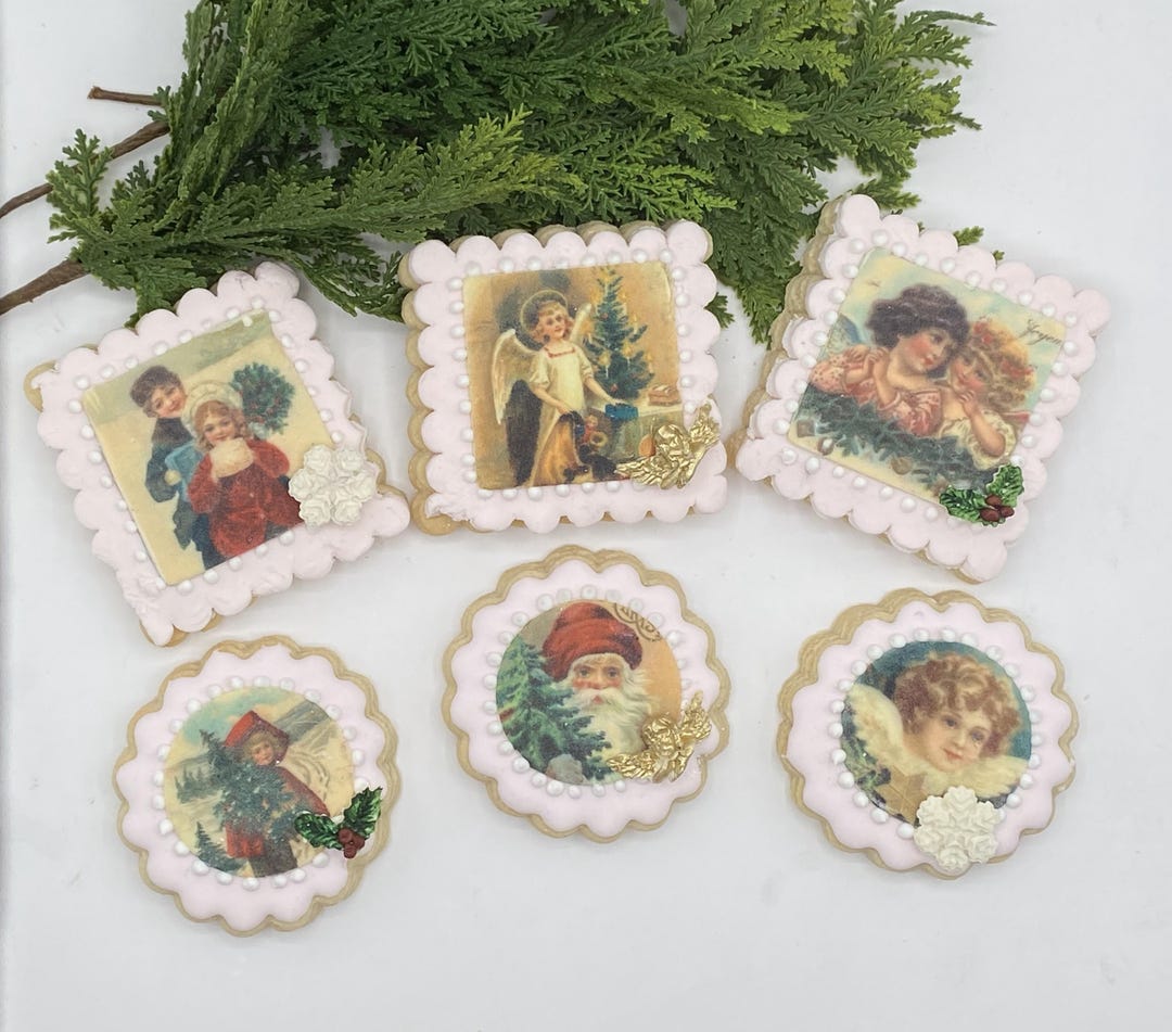 Victorian/shabby Chic Christmas Cookies - Etsy