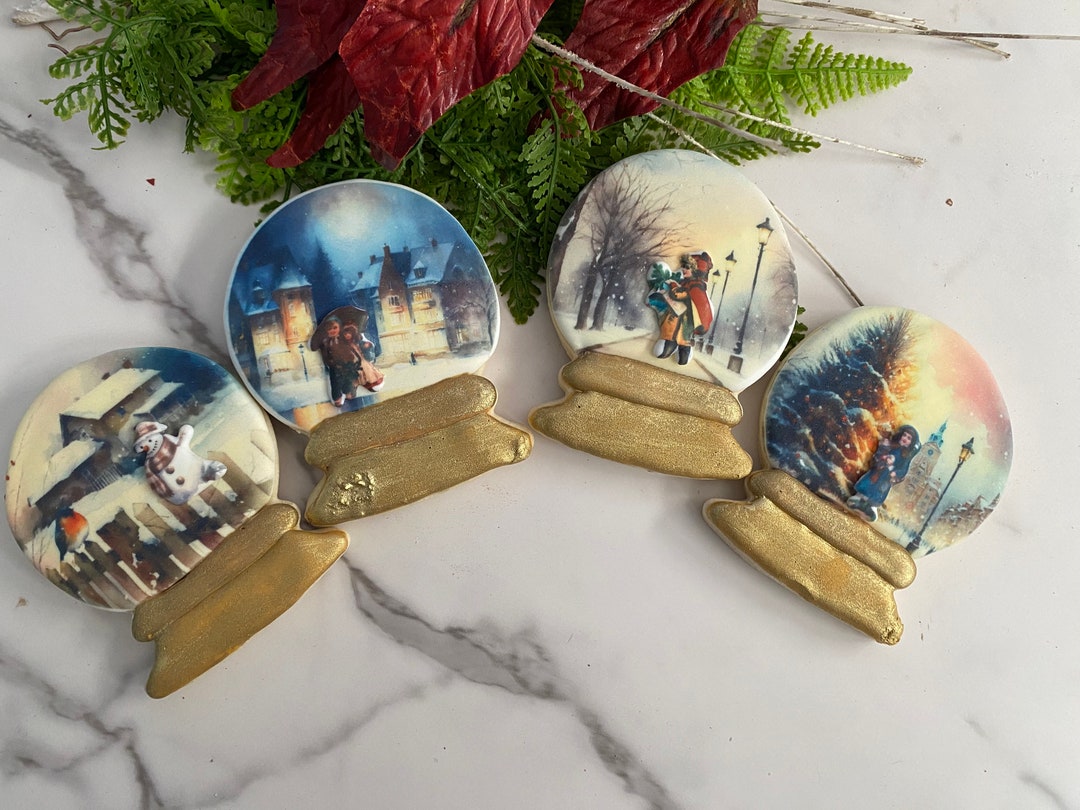 Christmas Snow Globe Cookies - Etsy