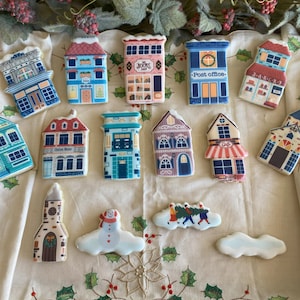 Christmas Cookie Village - Etsy
