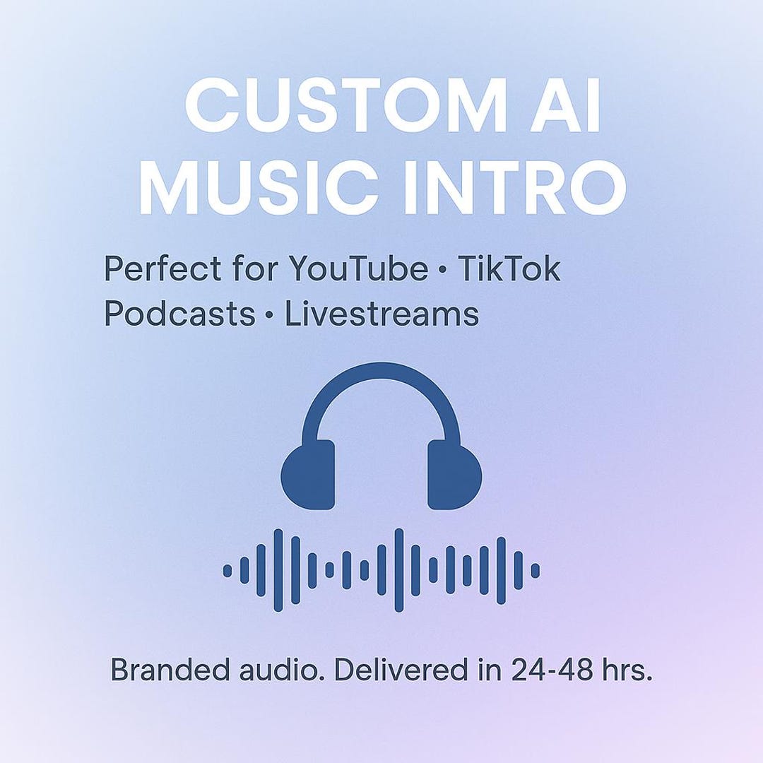 Create a Custom AI Music Intro for Youtube | Tiktok | Podcasts | or ...