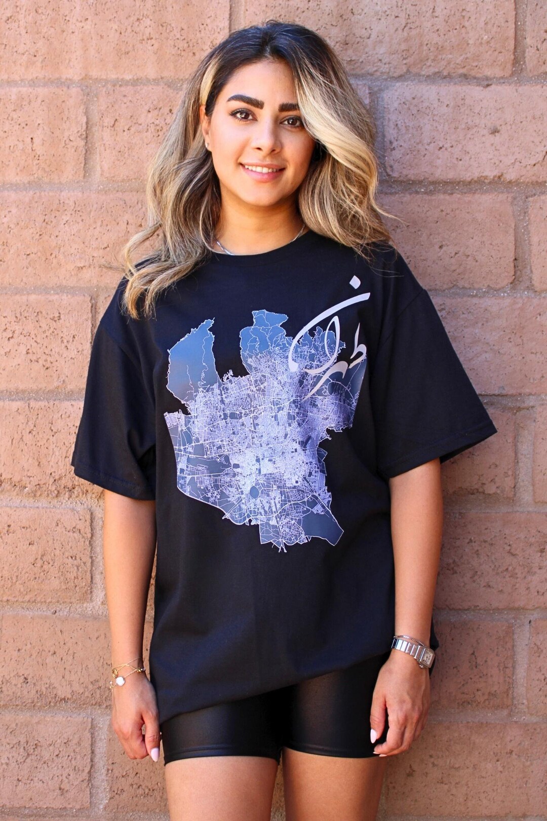 Tehran Area Map Graphic Unisex T-shirt Custom Athleisure Tee Gift for ...