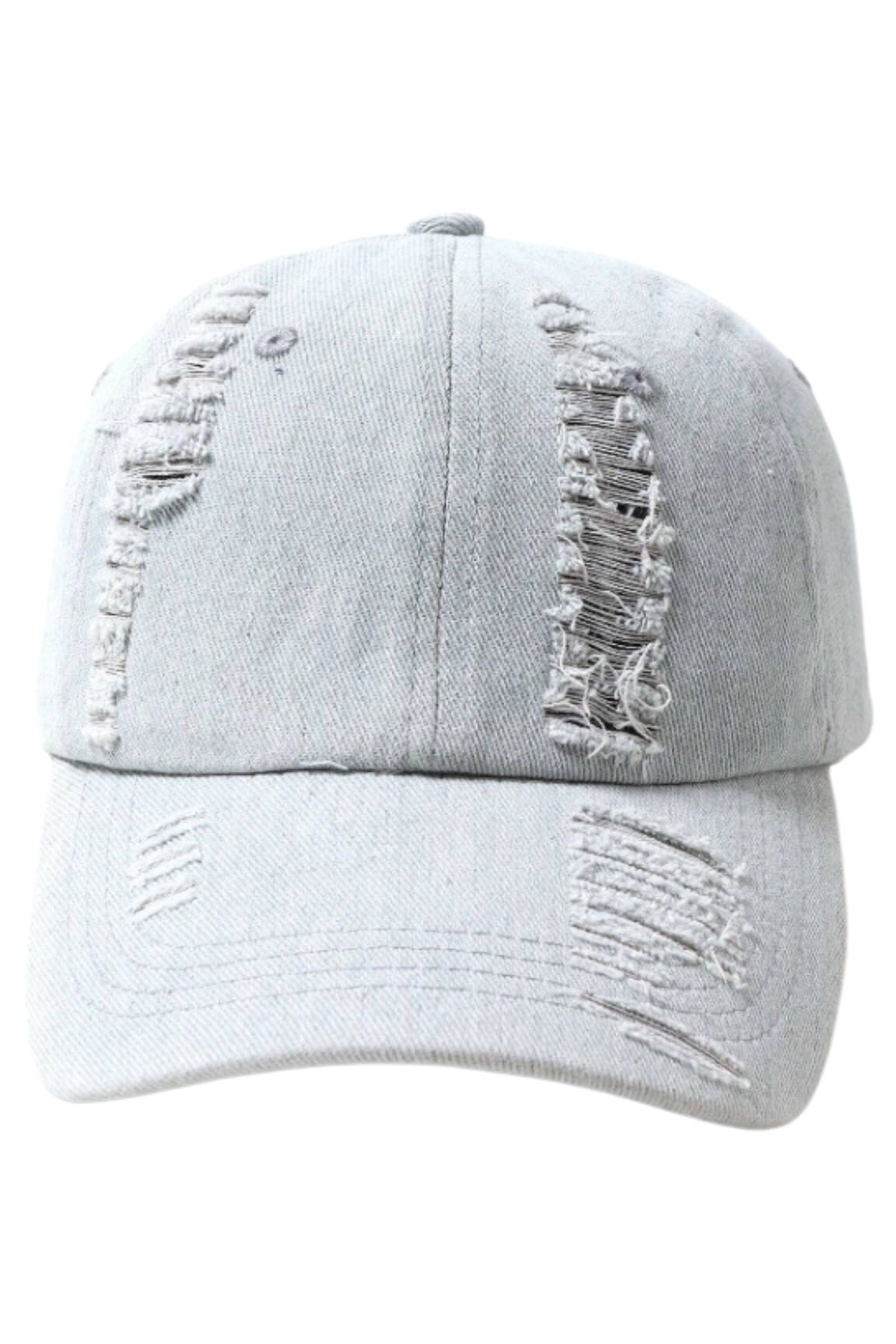 Distressed Denim Baseball Cap - Etsy