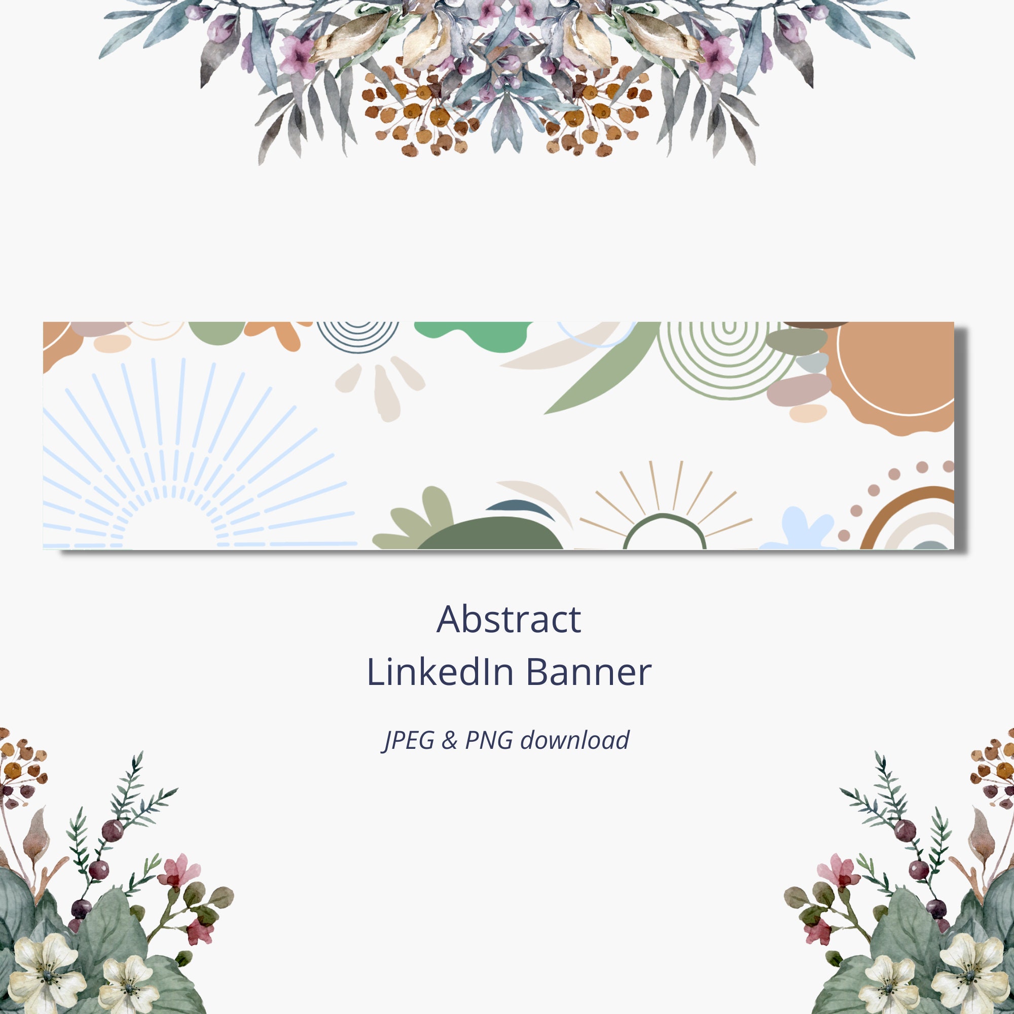 Abstract Linkedin Banner - Etsy
