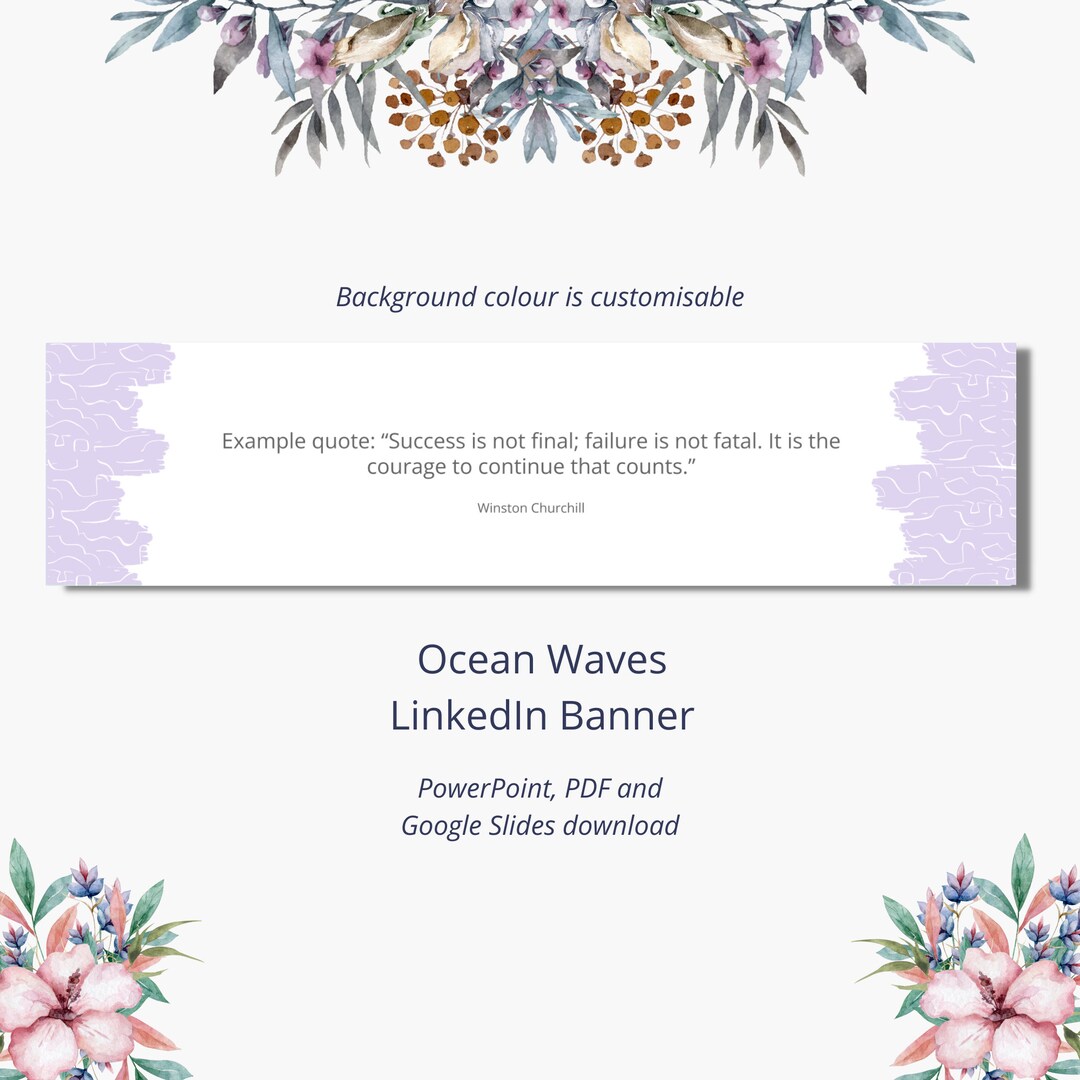 Ocean Waves Simple Banner - Etsy