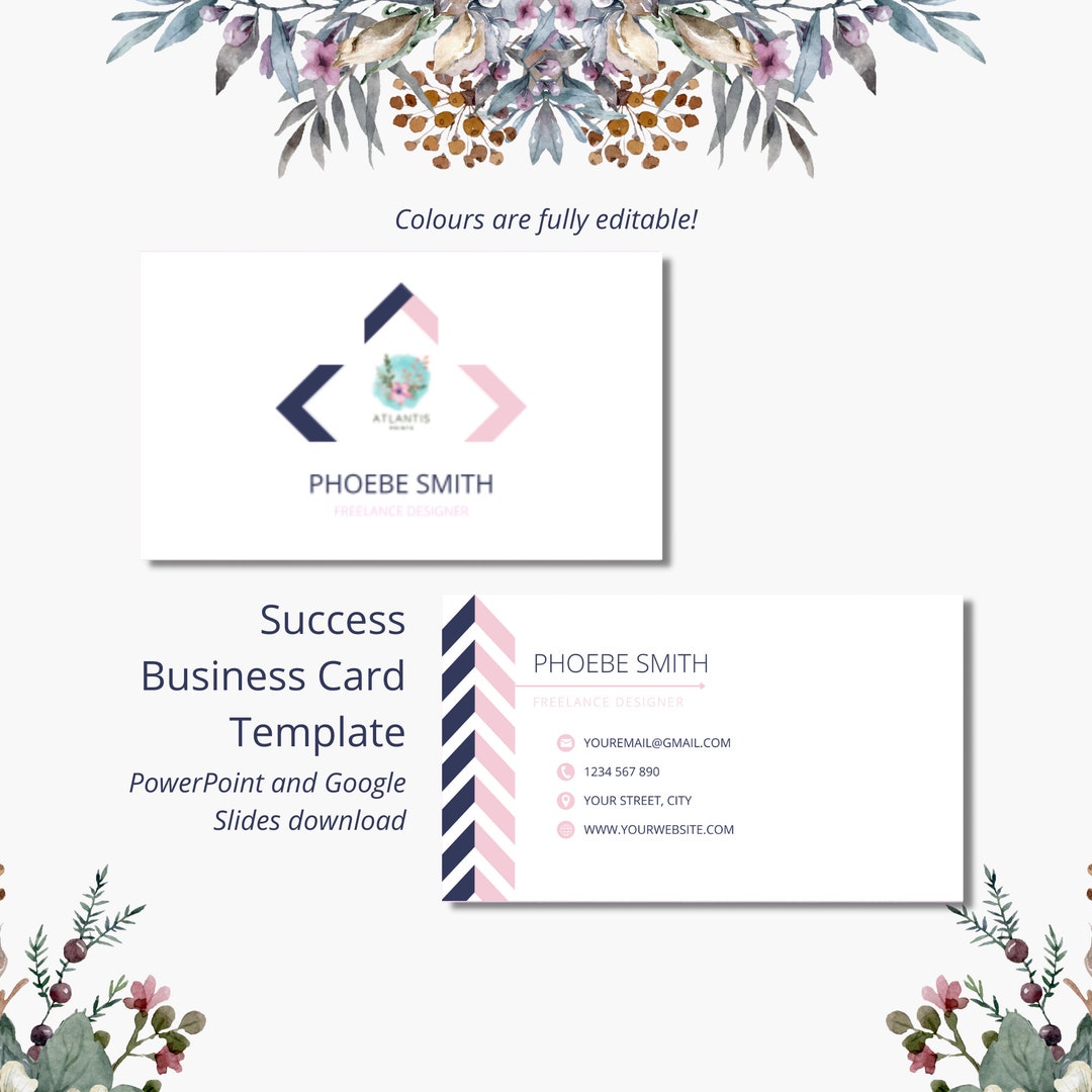 Success Business Card Template - Etsy