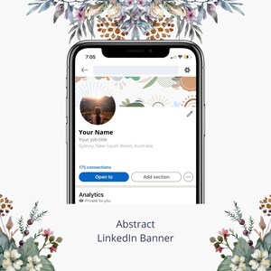 Abstract Linkedin Banner - Etsy