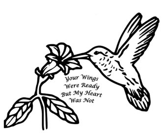 Red Bird Decal Memorial - Etsy