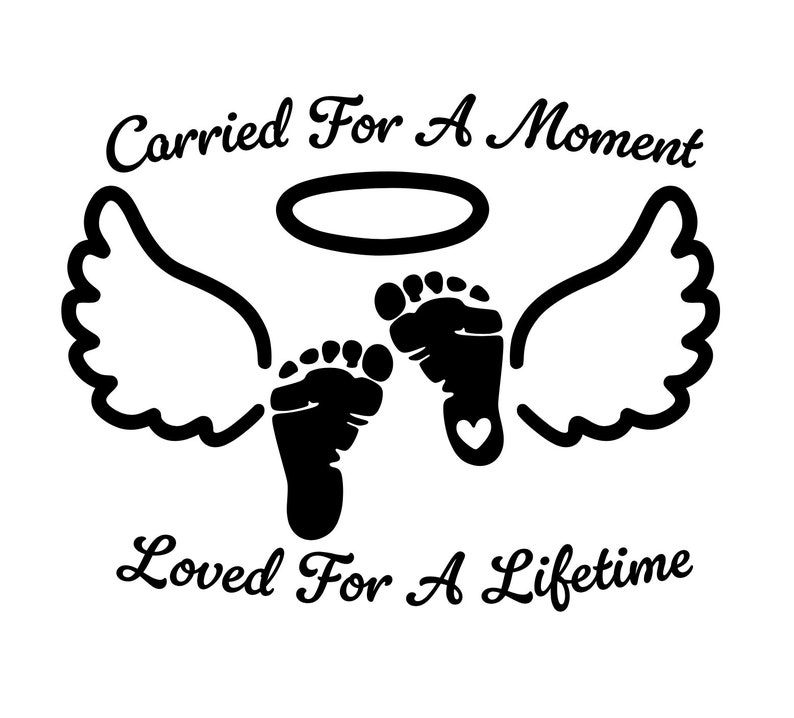 Baby Memorial Decal - ‘carried for a Moment, Loved for a Lifetime - Etsy