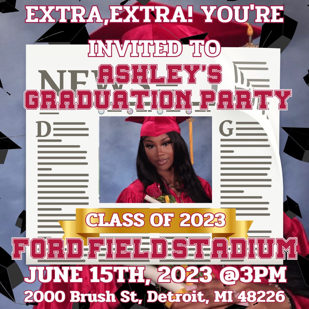 Graduation Flyer / Graduation Invitation / Social Media / Canva ...