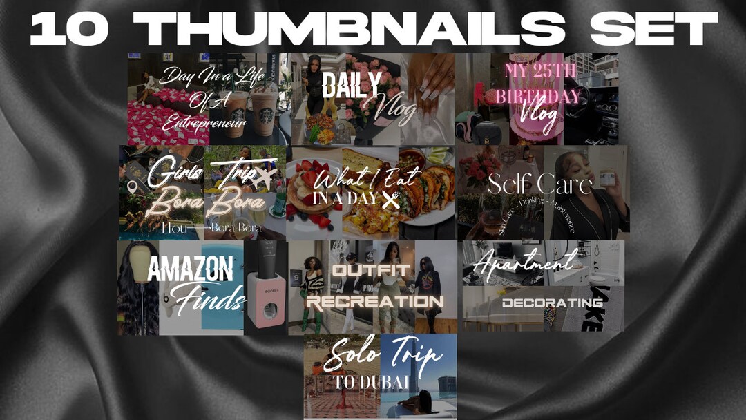 Thumbnail Template / Youtube Thumbnail / DIY Branding Kit / Youtube ...