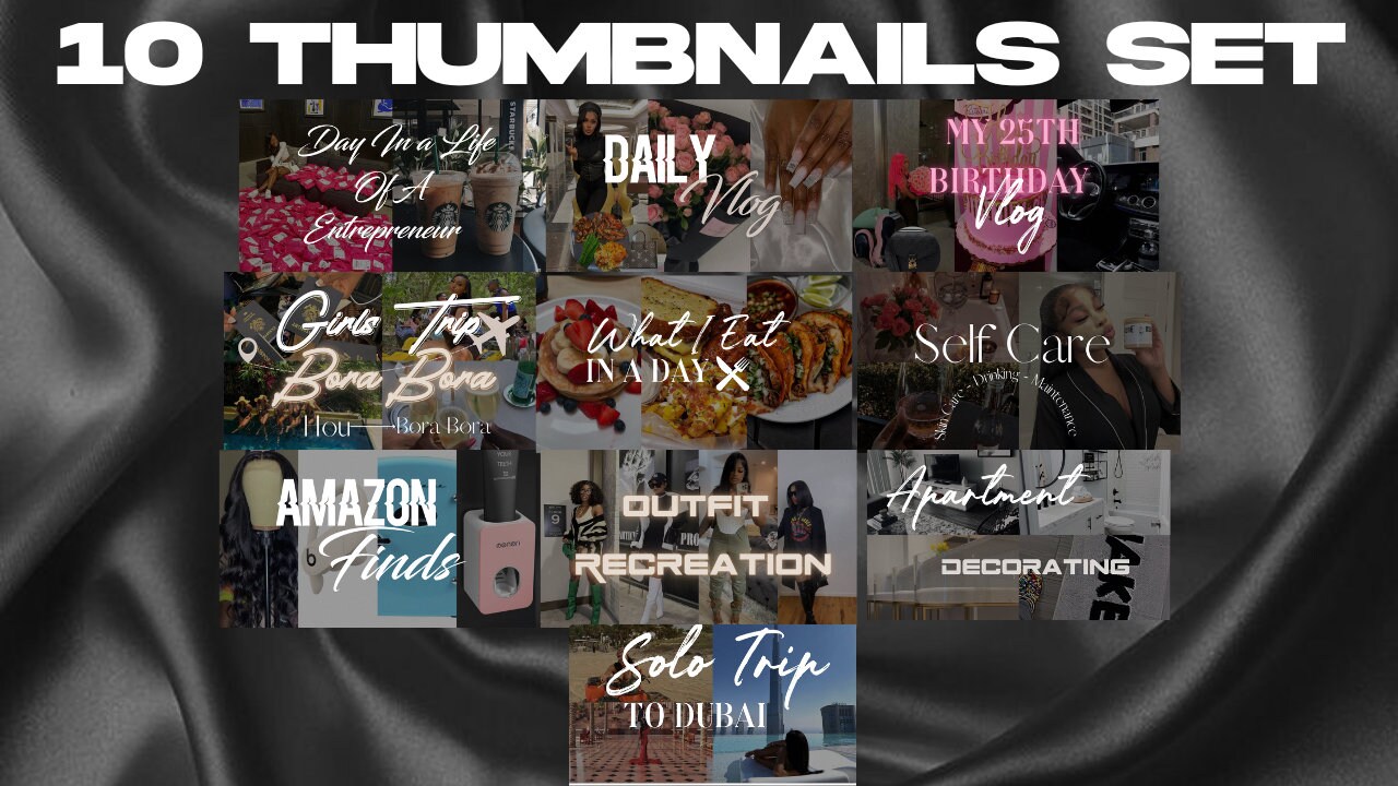 Thumbnail Template / Youtube Thumbnail / DIY Branding Kit / Youtube ...