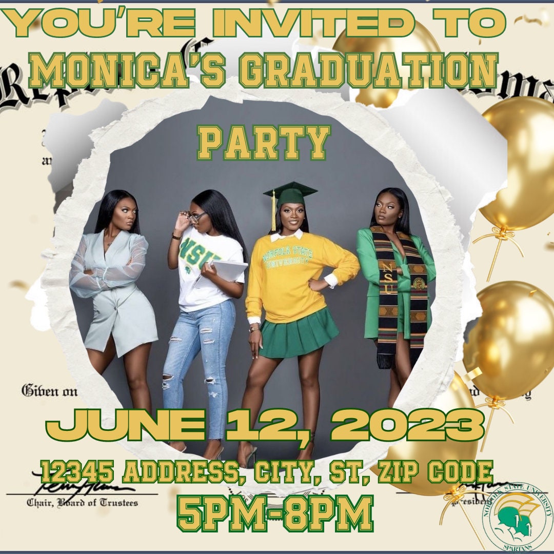 Editable Graduation Party Flyer / Grad Party / Social Media / Editable ...