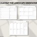 Weekly Planner Printable to Do List Minimalist Vertical Portrait ...
