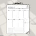 Weekly Planner Printable to Do List Minimalist Vertical Portrait ...