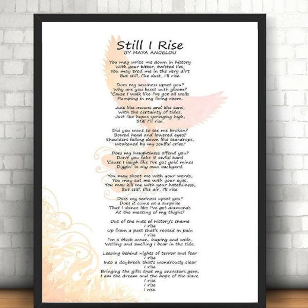 Still I Rise - Etsy