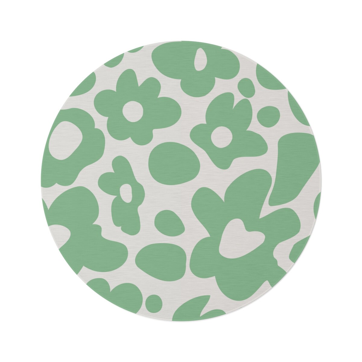 Groovy Sage Green Flower Rug Trippy Danish Pastel Room Decor - Etsy