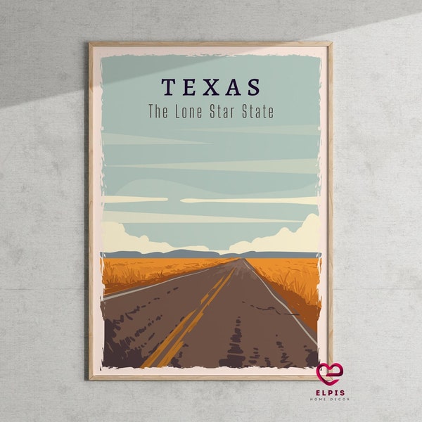 Texas Poster - Etsy