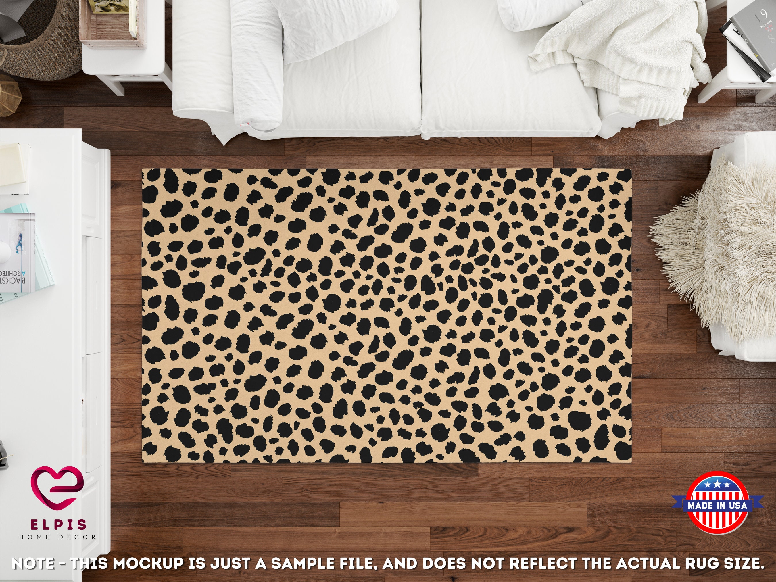 Cheetah Rug Preppy Room Decor Cheetah Print Rug Cheetah - Etsy