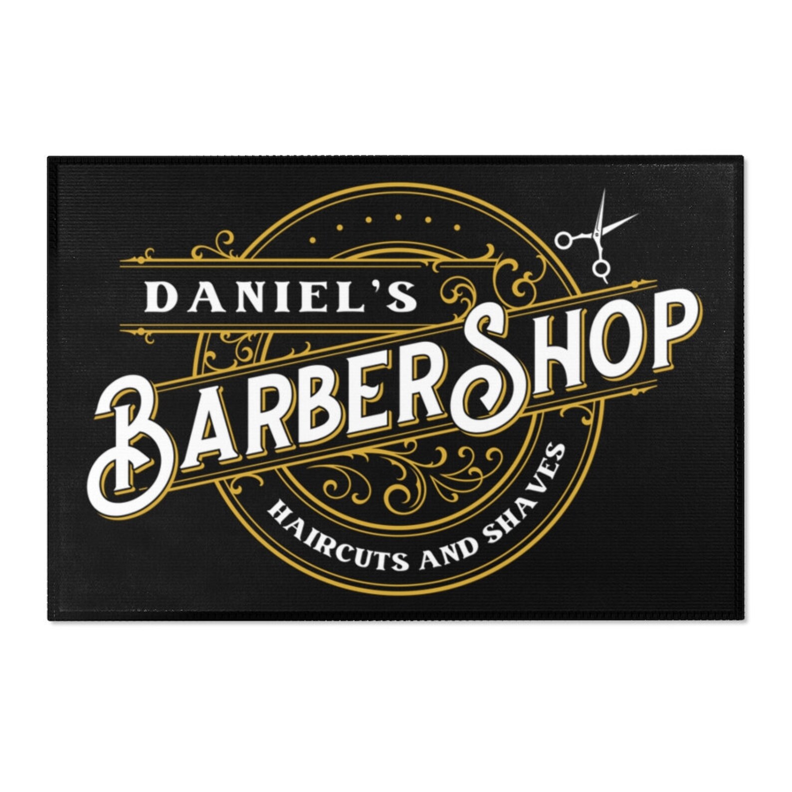 Custom Barber Shop Entrance Rug, Barber Shop Decor, Custom Hair Salon ...