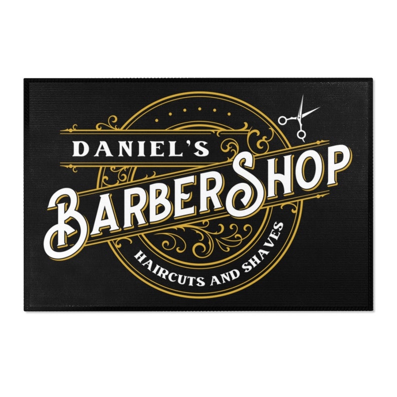Custom Barber Shop Entrance Rug Barber Shop Decor Custom - Etsy