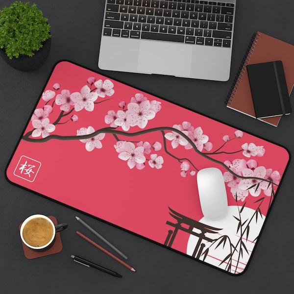Cherry Japanese Desk Mat - Etsy