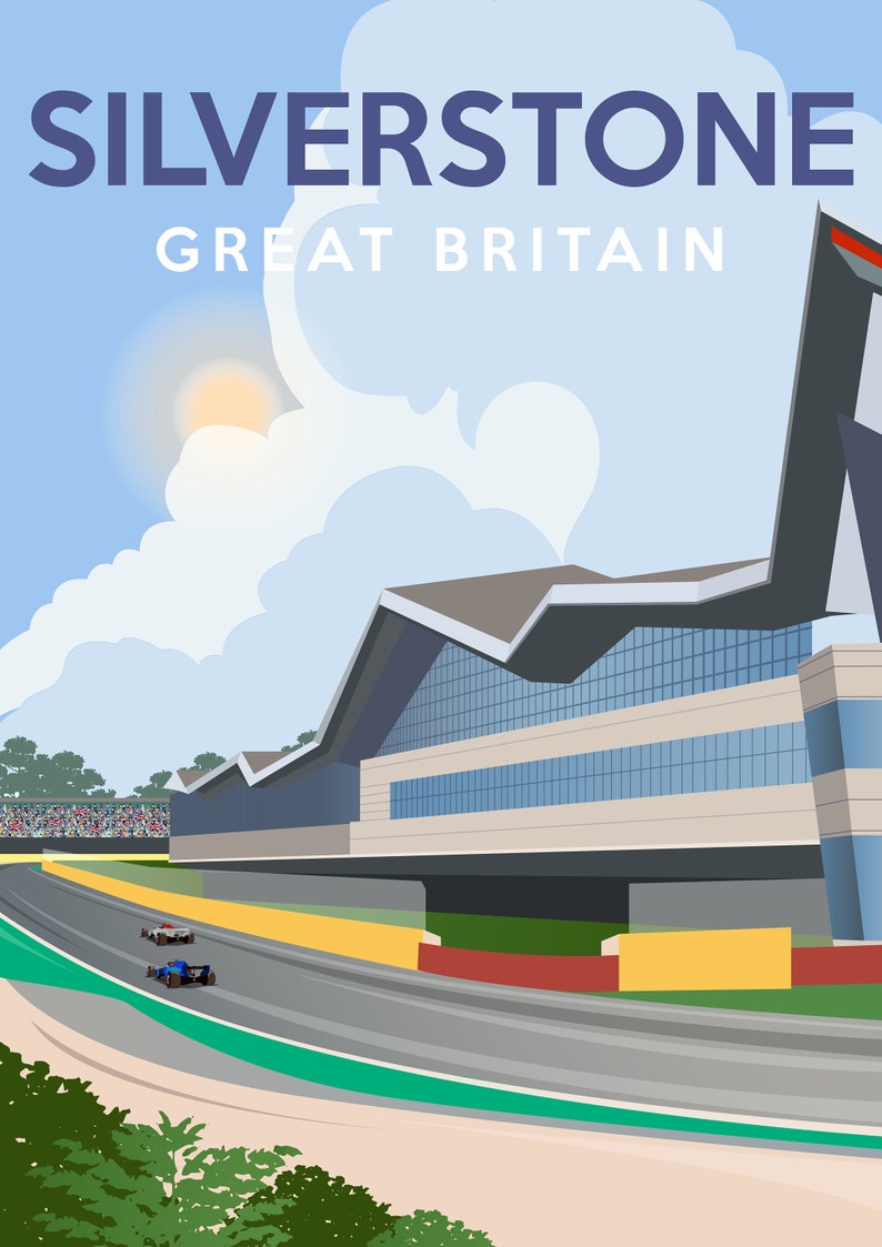 Silverstone Print Poster F1 Formula One Posters - Etsy