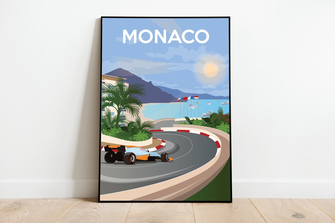 Monaco Print Poster F1 Formula One Posters - Etsy