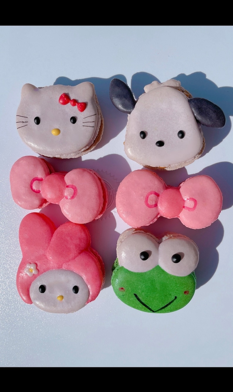 Hello Kitty Animal Macarons - Etsy