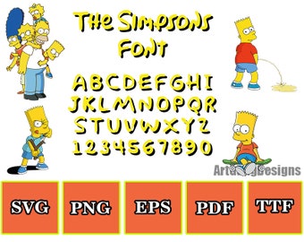 Simpsons Ttf Font - Etsy New Zealand