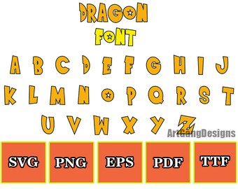 Anime Alphabet | Etsy