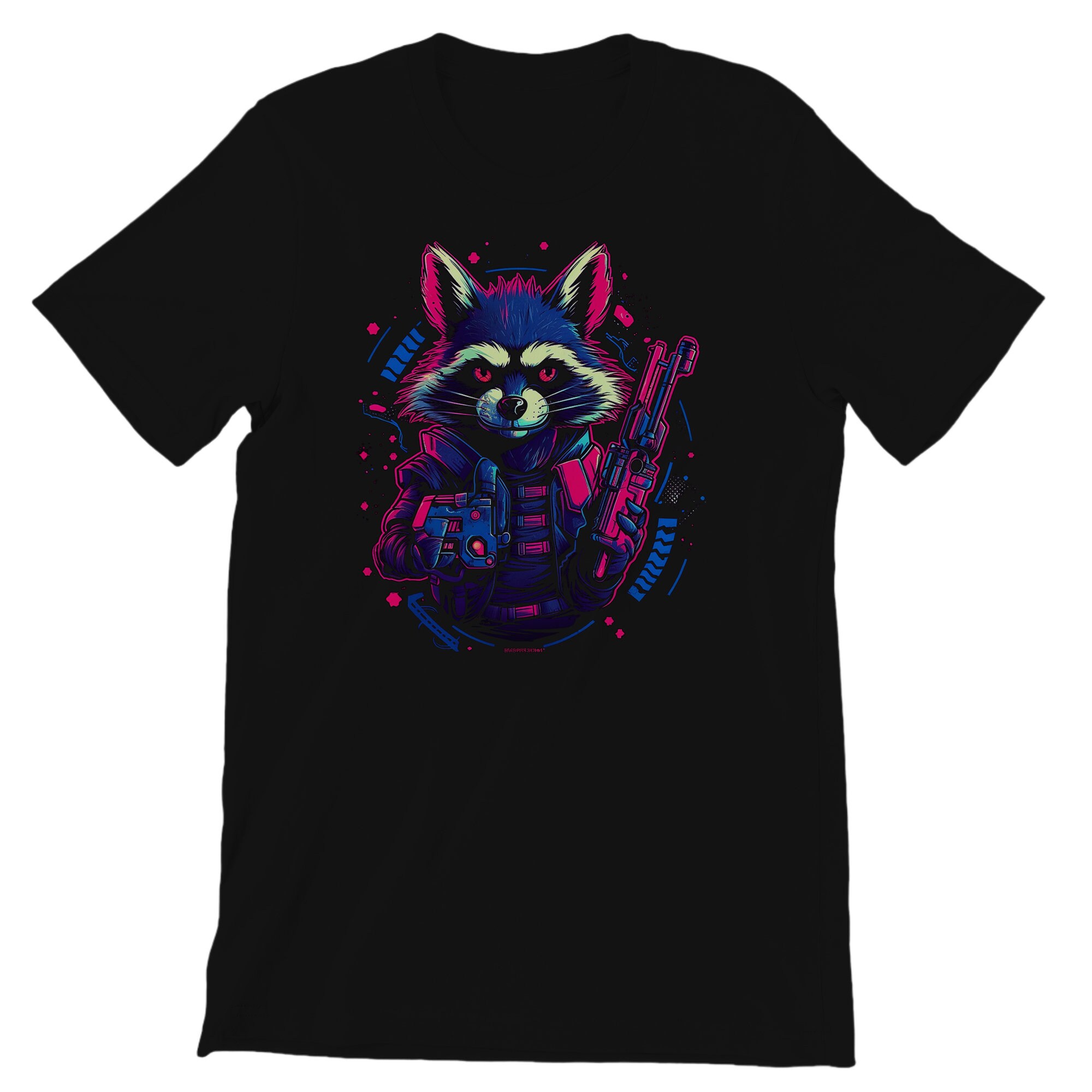 Cyberpunk Rocket Raccoon Shirt Unisex Graphic Tee Movie/TV Shirt Design ...