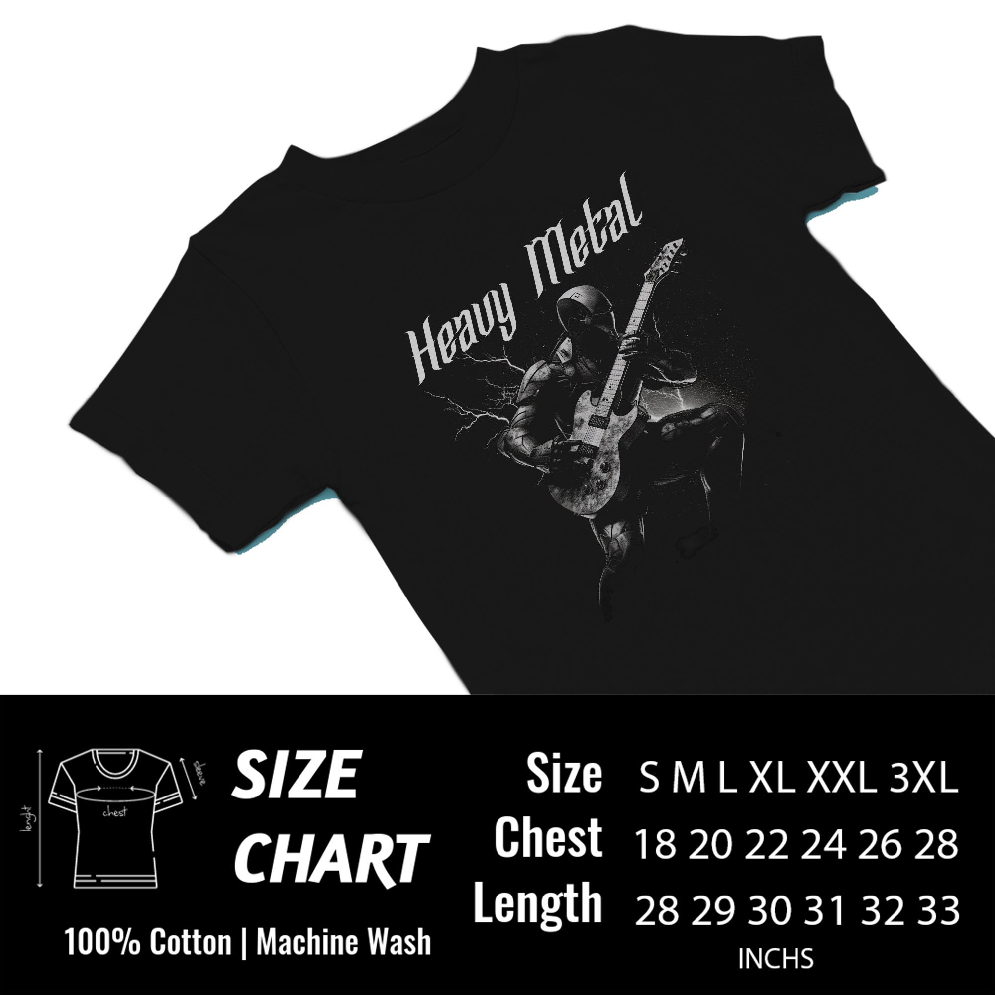 Iron Heavy Metal Shirt Unisex Graphic Tee Movie/TV Shirt Design Unique ...