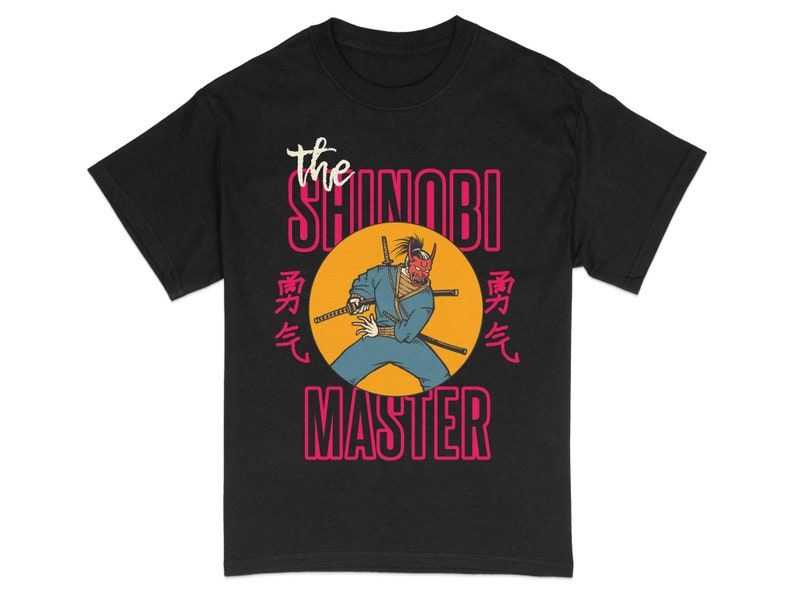 Vintage Shinobi Master T-shirt, Japanese Ninja Warrior Tee, Retro ...