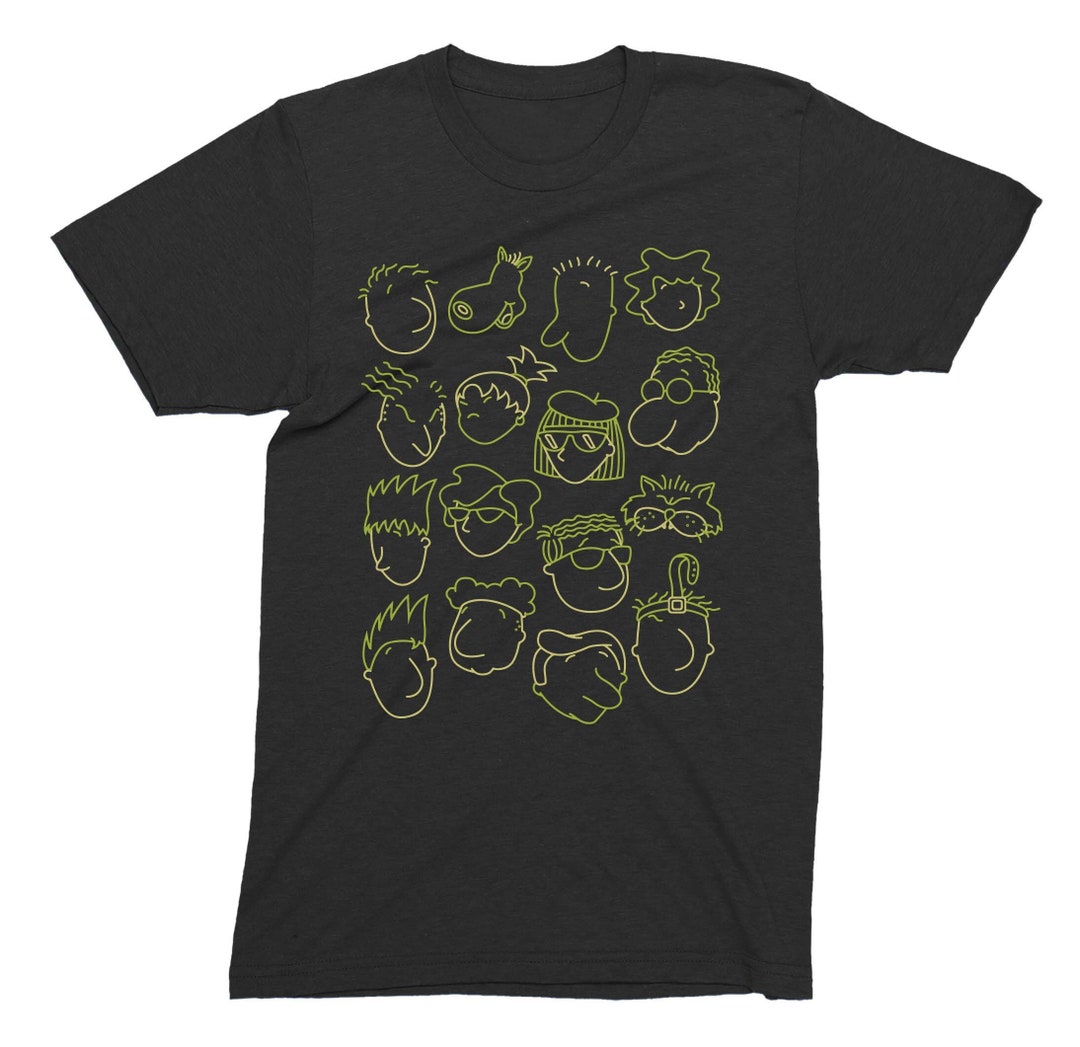 Doug Cartoon Heads Unisex T-Shirt Adults & Kids Fun Themed Men's Shirt ...