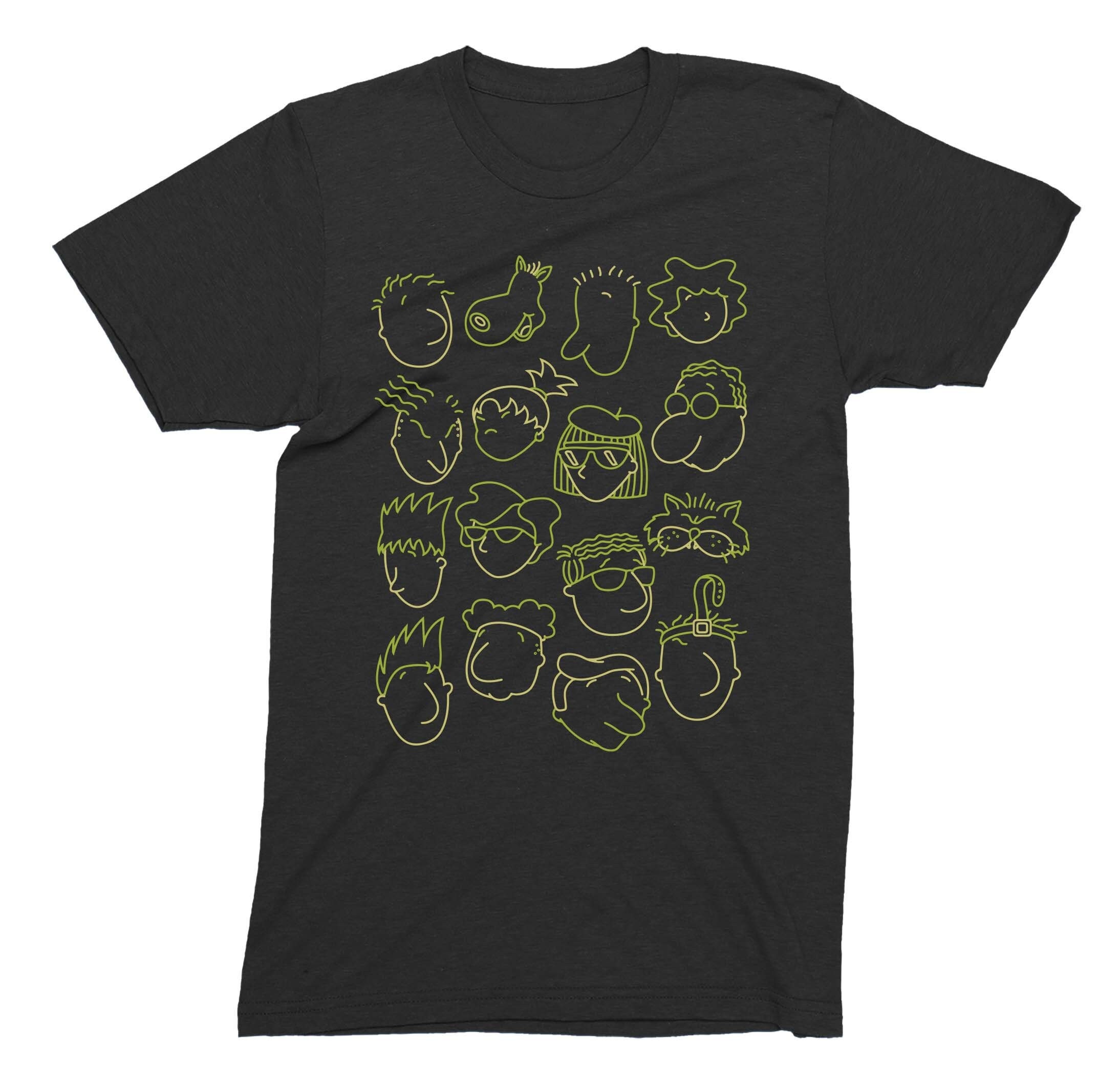 Doug Cartoon Heads Unisex T-Shirt Adults & Kids Fun Themed Men's Shirt ...