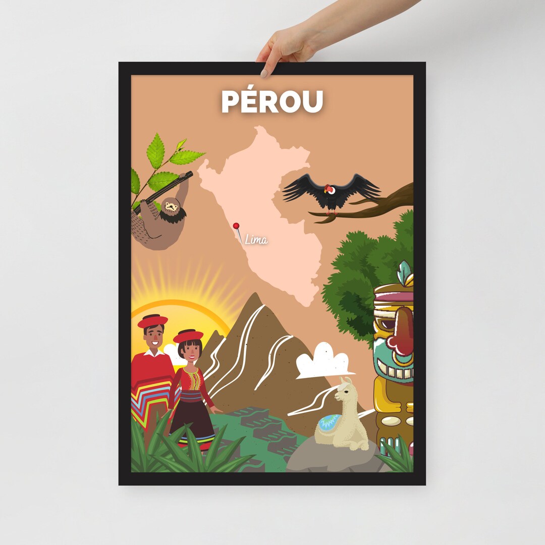PERU Travel Poster Interior Decoration Travel Art Poster - Etsy