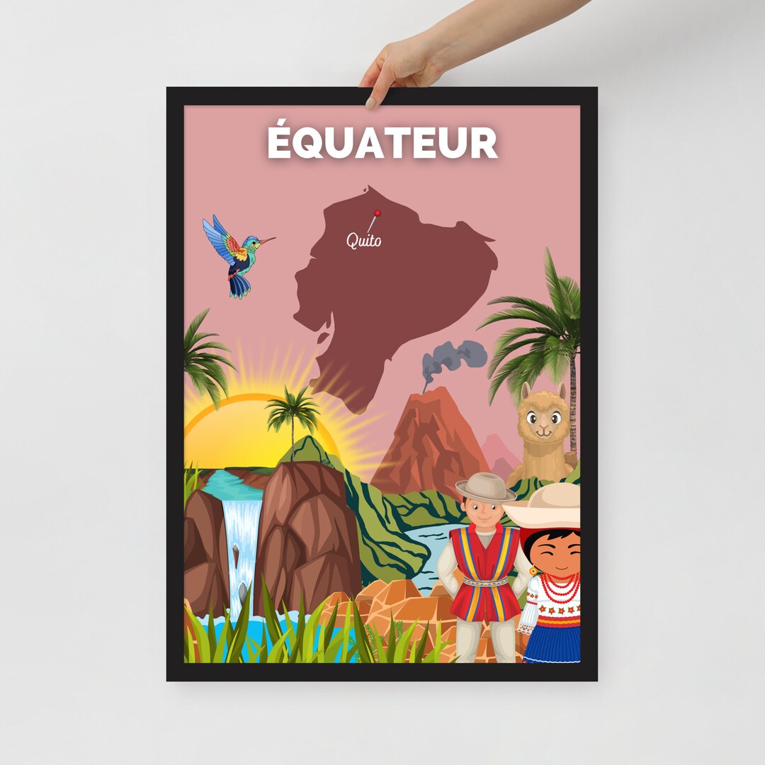 Ecuador Travel Poster | Interior Decoration | Travel Art | Poster ...