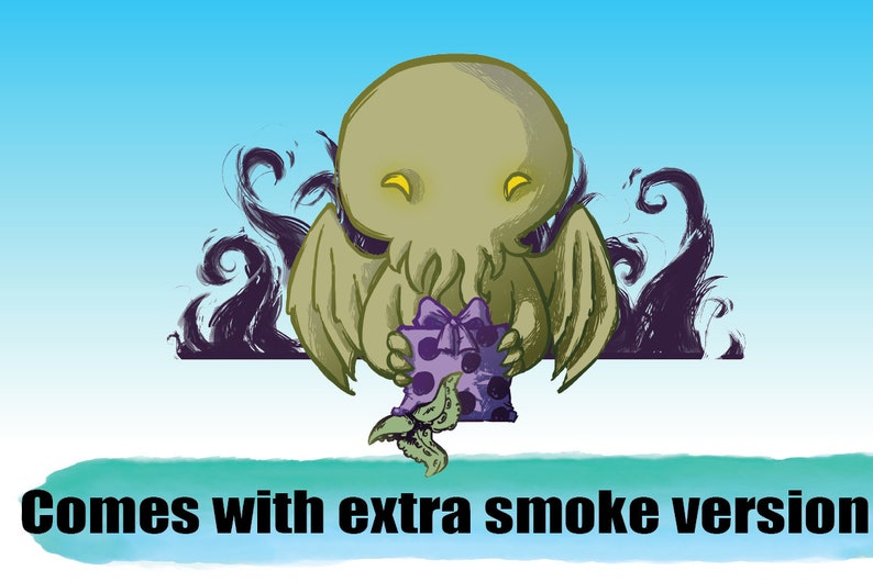 Chibi Cthulhu Gift Stock Asset PNG PSD HP Lovecraft Chibi Cthulhu ...
