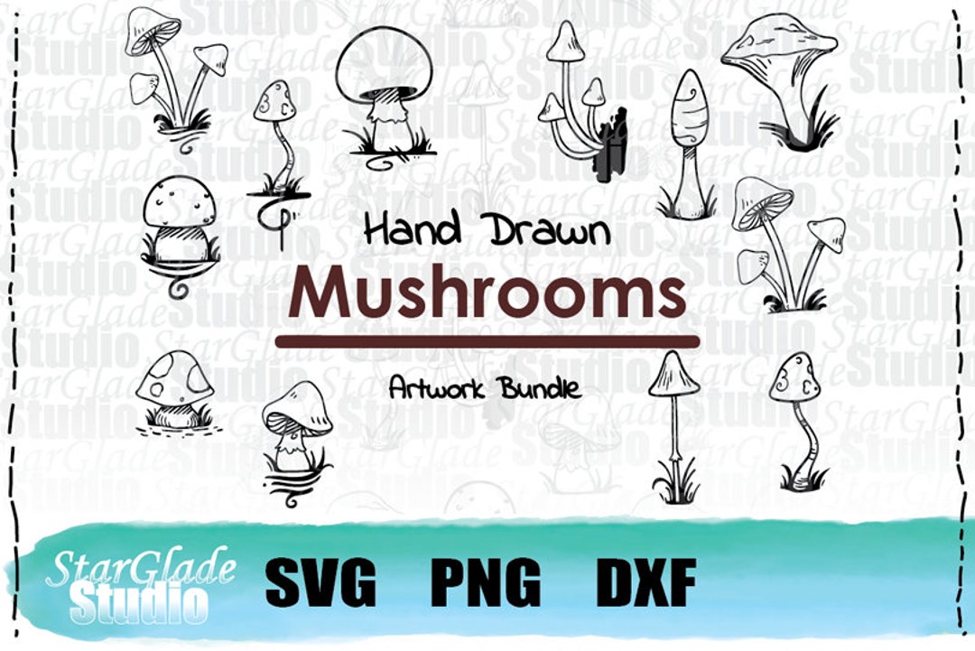 Mushroom Artwork 10 Assets PNG DXT SVG Vector Artwork Assets Nature ...
