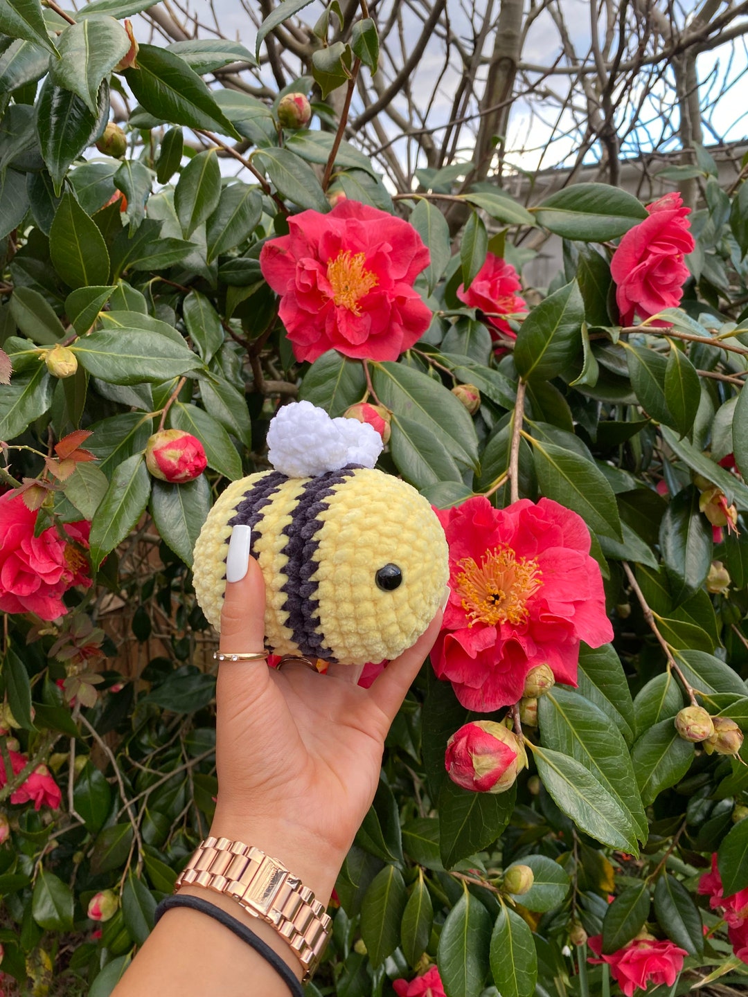 Cute Bumble Bee Plush | Handmade Crochet Bee | Super Soft Plush ...