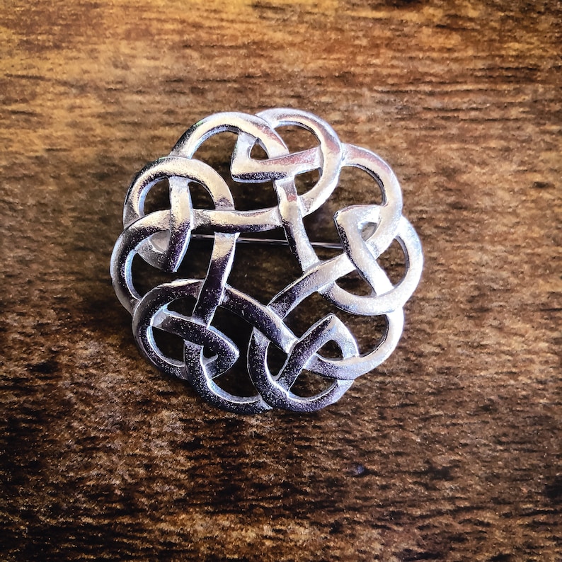 Celtic Brooch Scottish Brooch Celtic Pewter Brooch Celtic Pewter ...