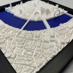 London 3D City Map | Framed 3D Printed Wall Art Decor | London ...