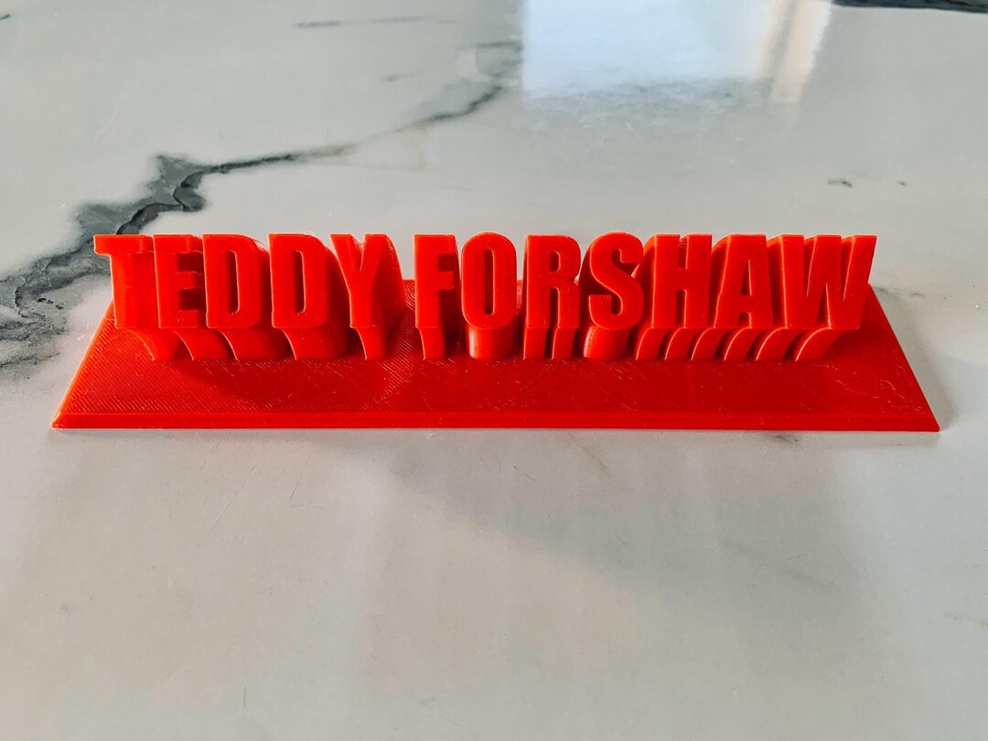 Personalised Name Sign - Custom 3D Printed Desk Signs for Birthdays ...