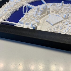 London 3D City Map Framed 3D Printed Wall Art Decor London Buildings ...