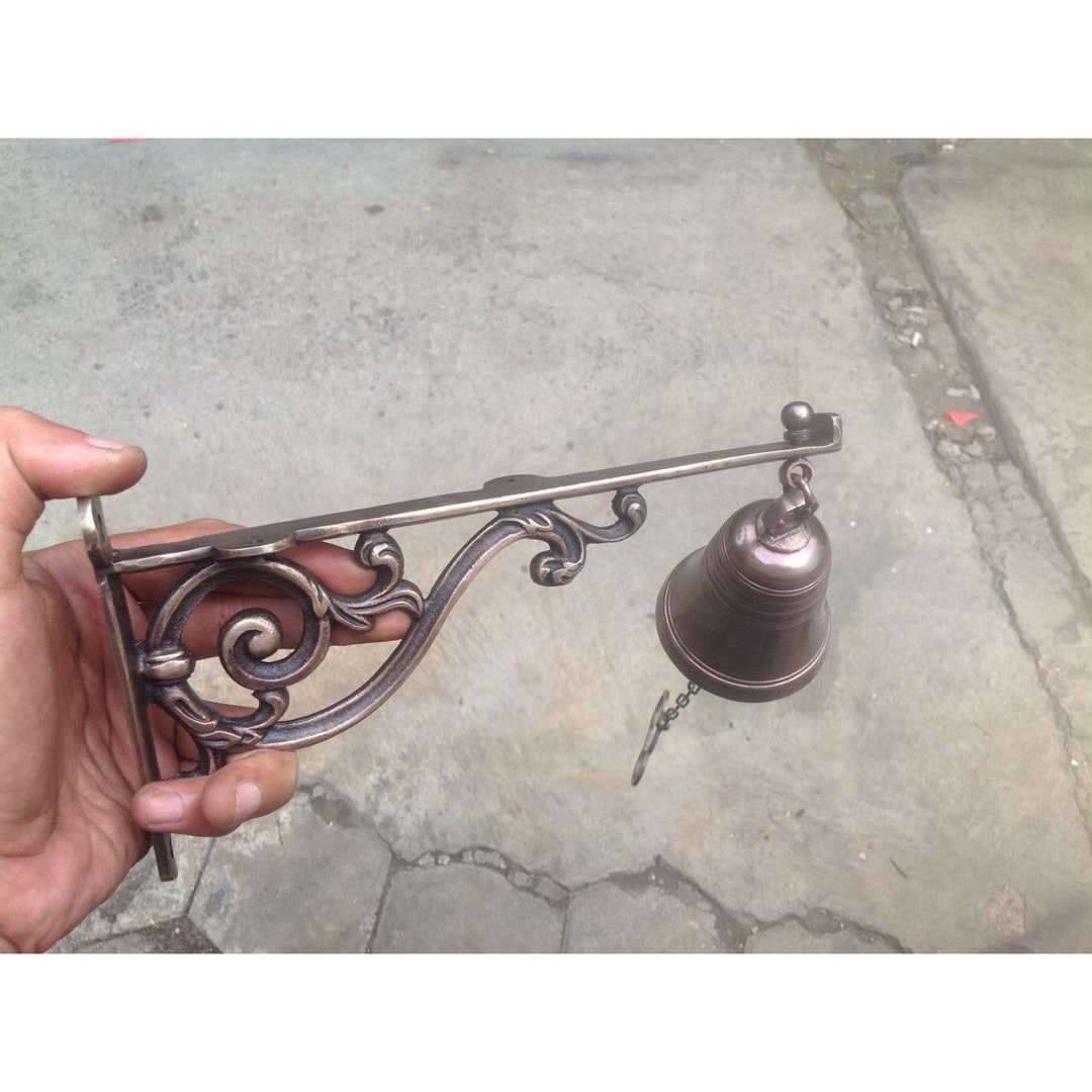 Solid Brass Vintage Fine Door Bell, Front Door Bell, Door Hanging Bell ...