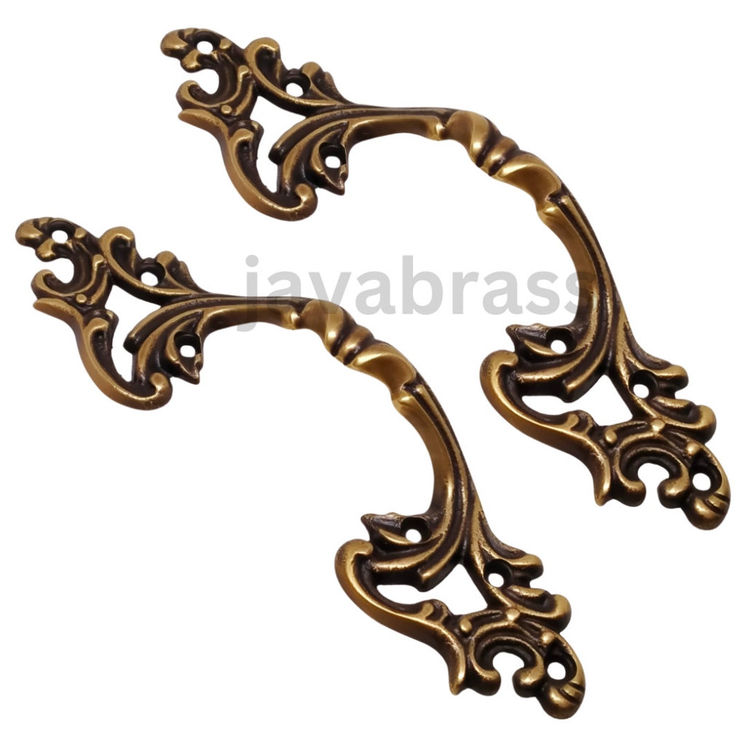 20cm Lot of 2pieces Big Handles Pull Knob Kitchen Cast Solid Bras Grab ...