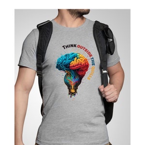 Wellcoda Creative Brain Bulb Mens Idea T Shirts - Etsy