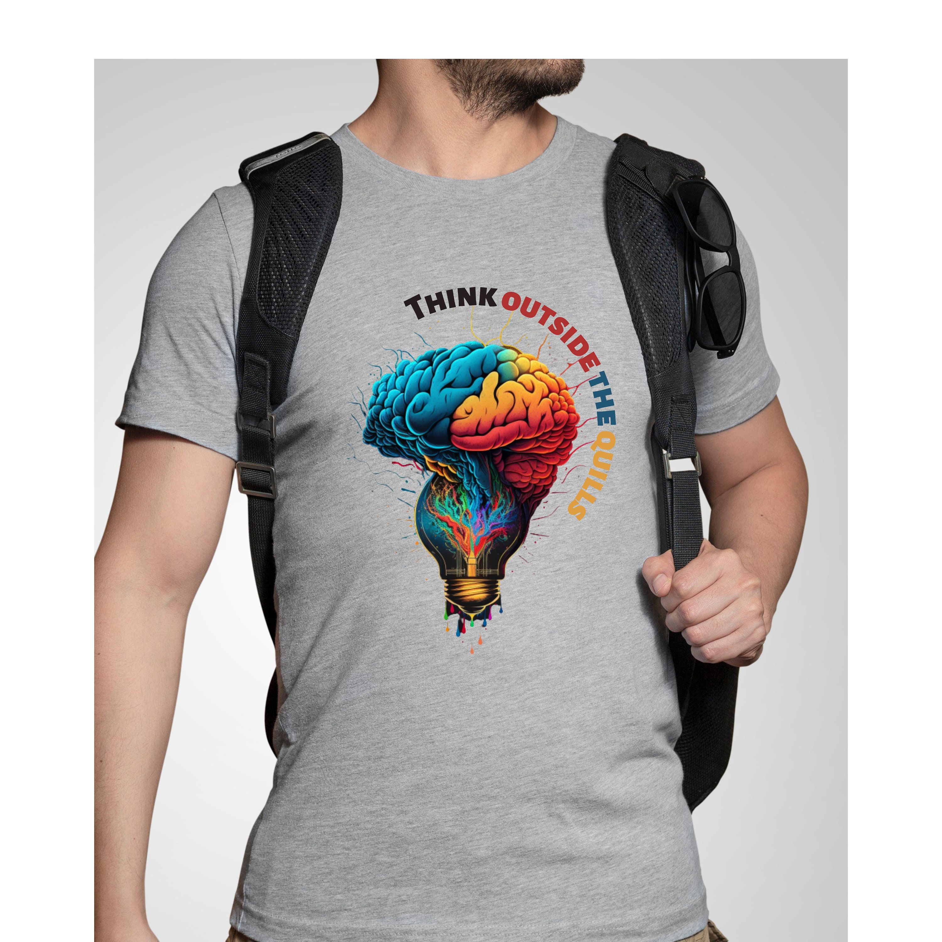 Wellcoda Creative Brain Bulb Mens Idea T Shirts - Etsy